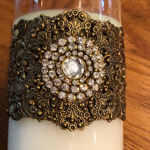 LUX Fragrances | Accents | Rhinestone Antique Brass Italian Linen ...